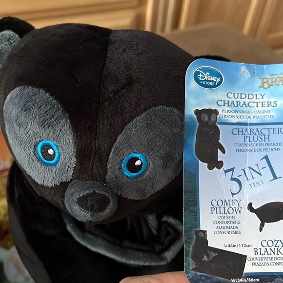 Disney | Toys | Rare Disney Store Brave 3in Plush Hubert Black Bear Cub ...